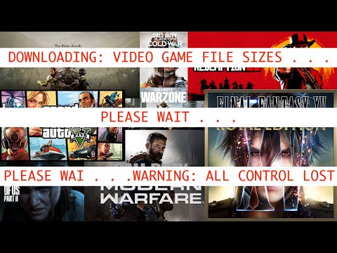 Video game file sizes are out of control!
