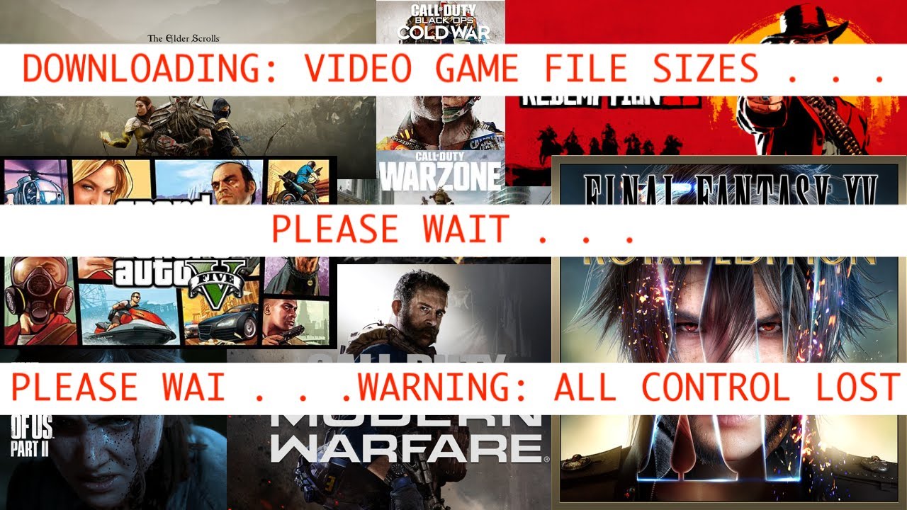 Video game file sizes are out of control! - YouTube