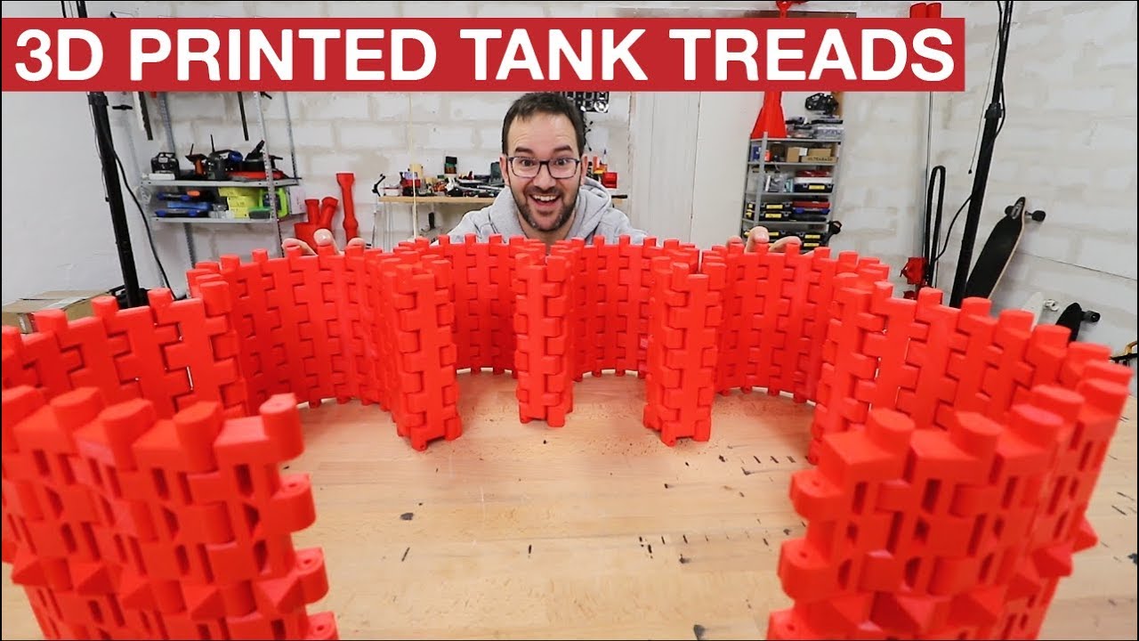 3D PRINTED TREADS FOR THE BIG TANK - YouTube