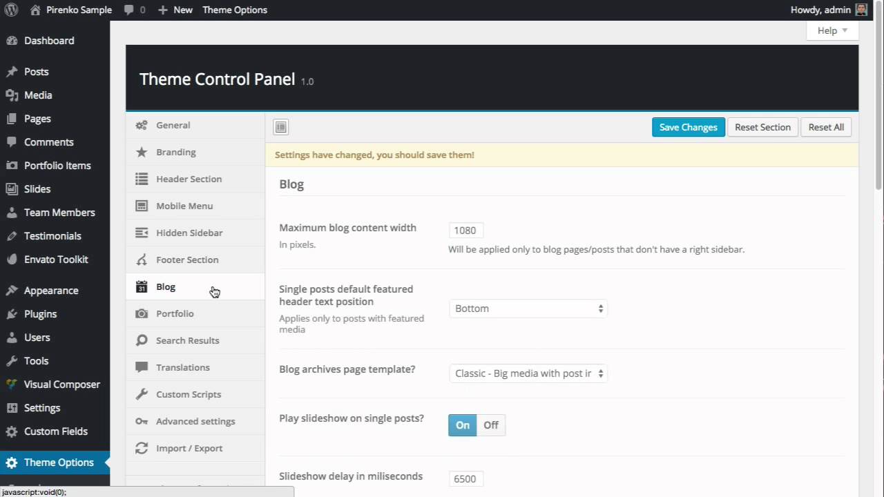 Pulse WordPress Theme - Options overview - YouTube
