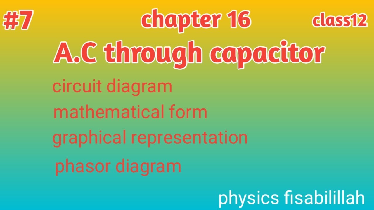 #7,A.C through capacitor,class 12,ch#16, physics fisabilillah - YouTube