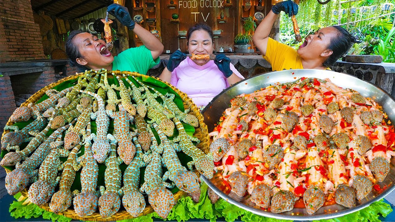 Gecko Barbecue with Sesame the Most Delicious Food Recipe in My ...