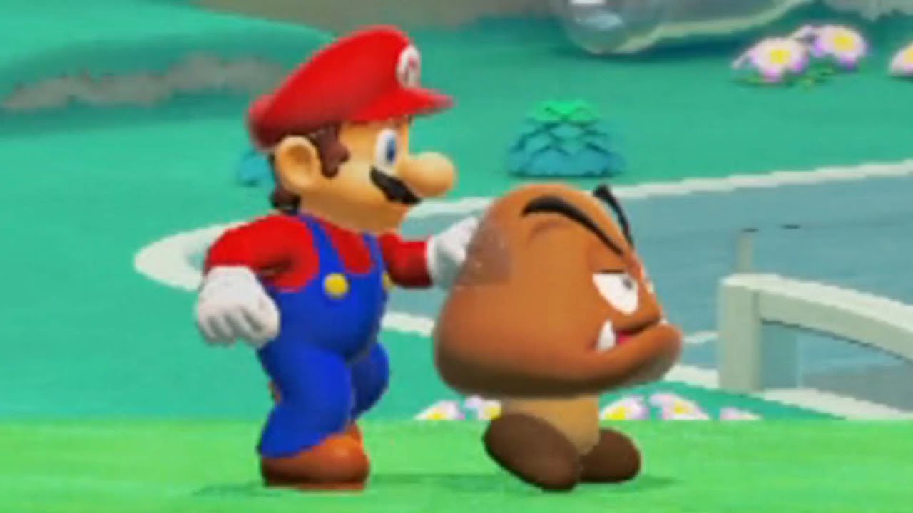 mario goes inside goomba - YouTube