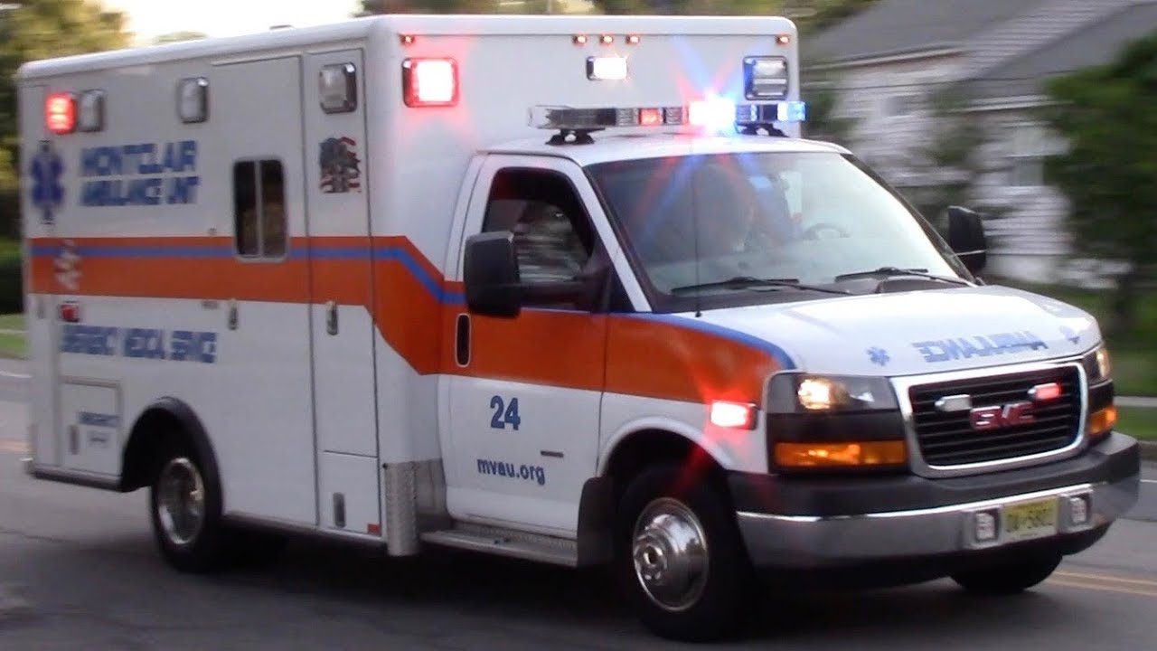 Montclair Volunteer Ambulance Unit 24 Responding 6-26-18 - YouTube