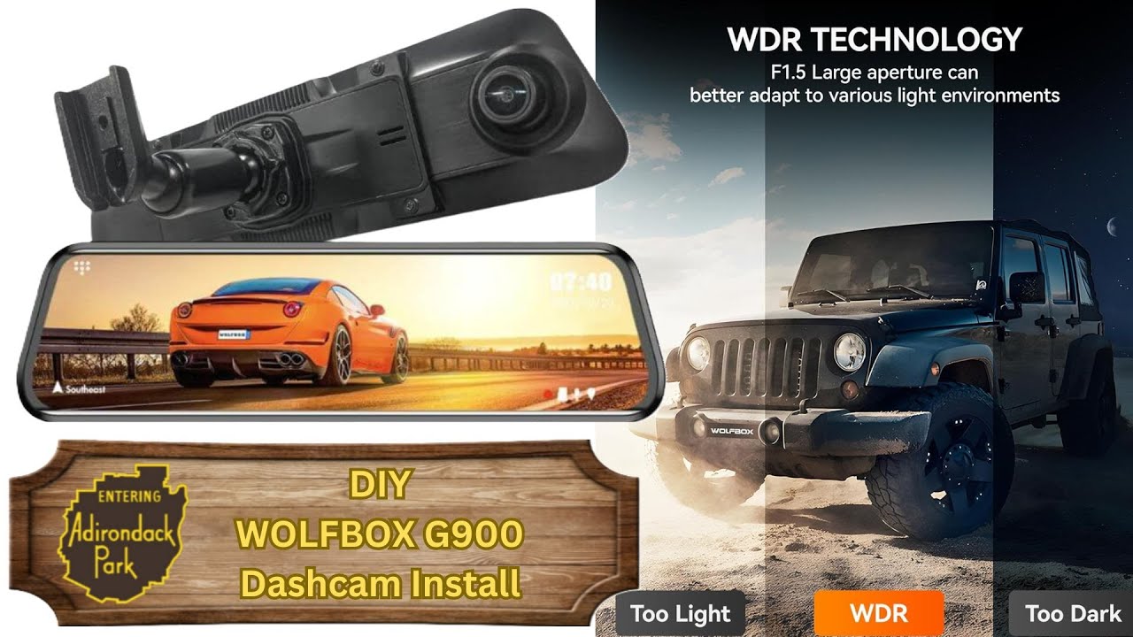 DIY ~ Jeep JK ~ Wolfbox G900 Dashcam Install - YouTube