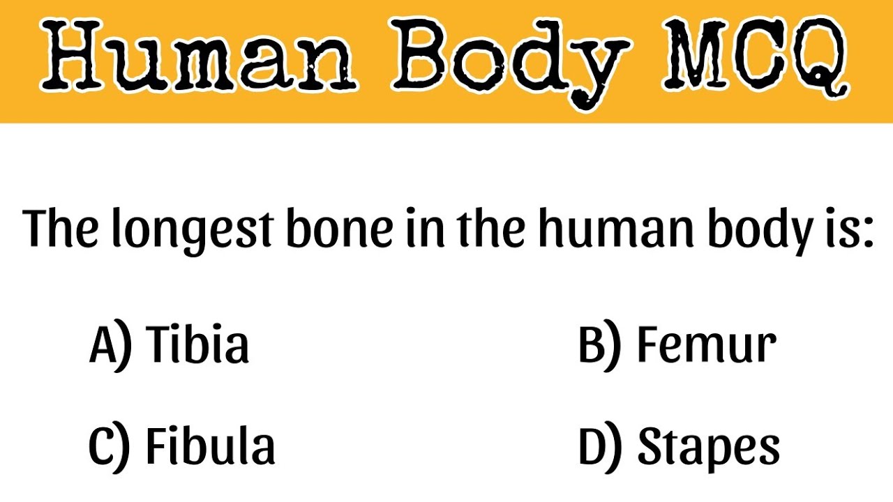 Human Body MCQ | Human Body questions | Biology Class 12 - YouTube