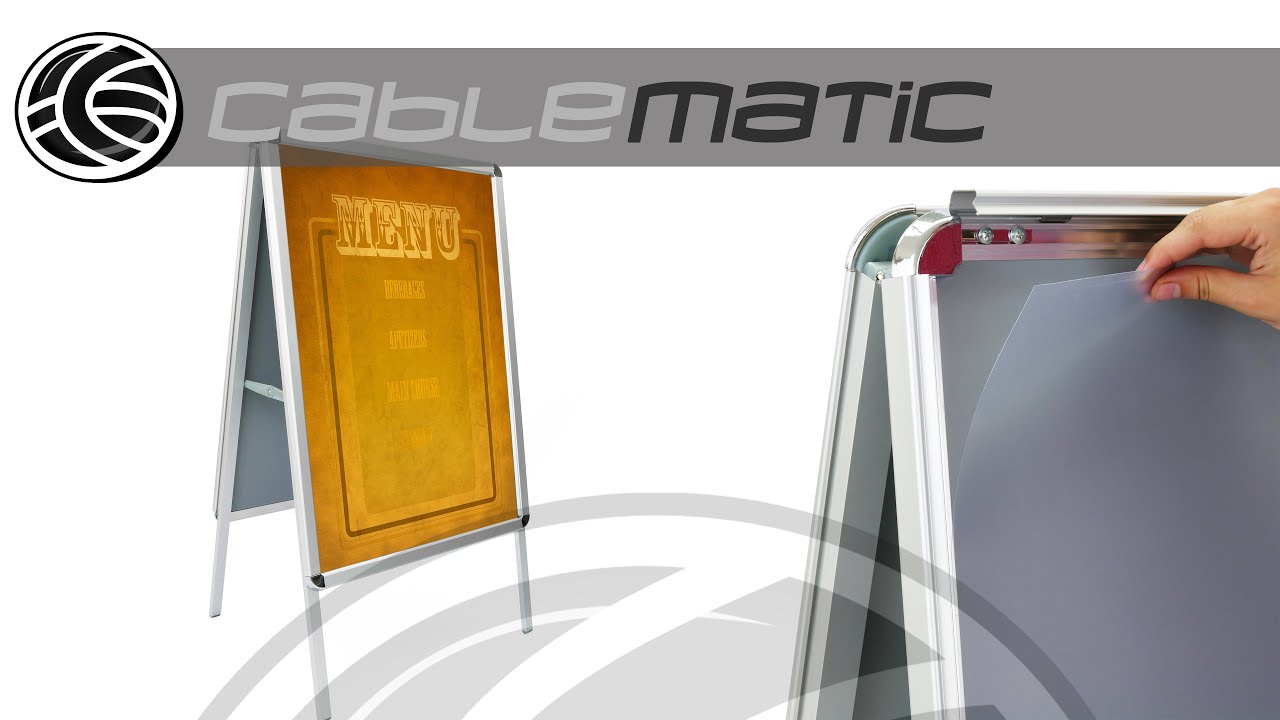 Panel valla publicitaria de doble marco A1 635x885mm tipo caballete ...