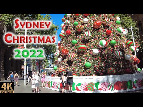 4K Sydney Christmas Season 2022 (Walk Tour) - Australia - YouTube