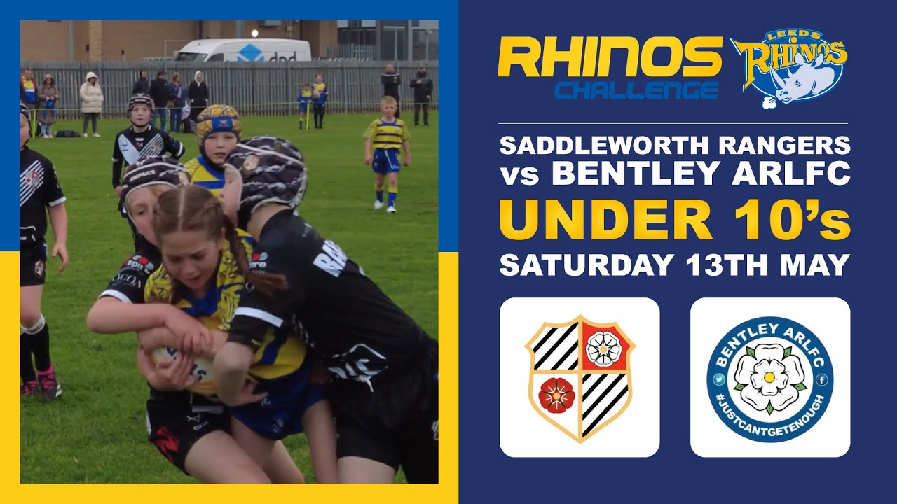 Saddleworth Rangers vs Bentley ARLFC Under 10's - Game 1 - The Rhinos ...