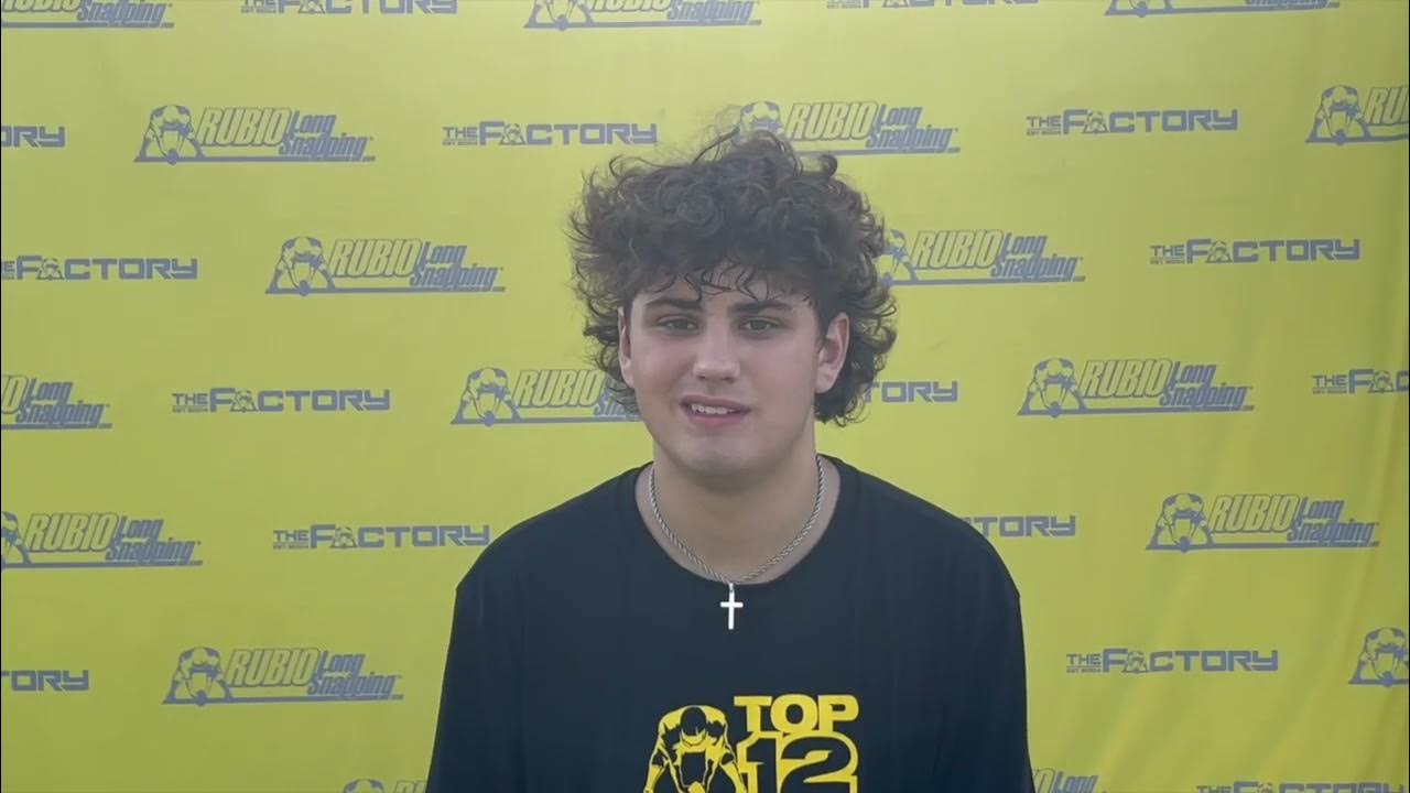 Rubio Long Snapping, Max Allen, Top 12 Camp Interviews - YouTube
