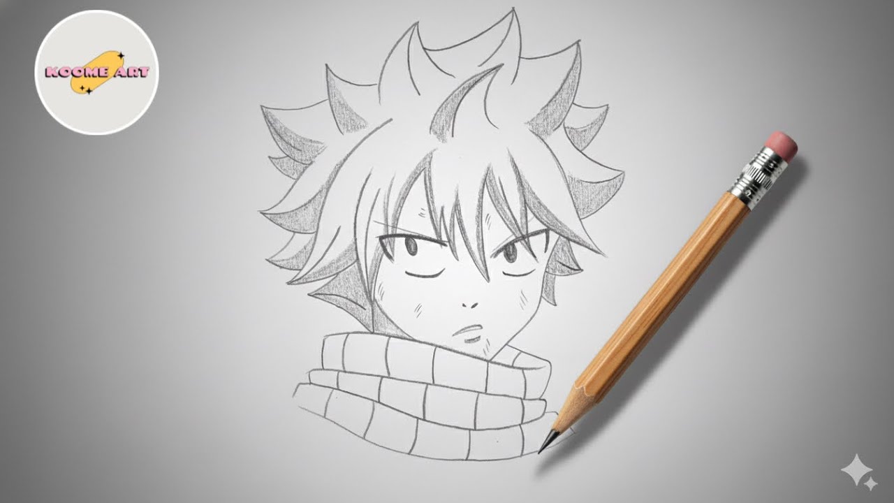 How to Draw Natsu fromFairy Tail || Easy Anime Drawing step by step ...