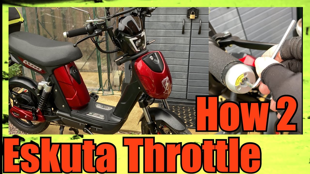 How to fit a throttle to an Eskuta 250w electric bike - YouTube