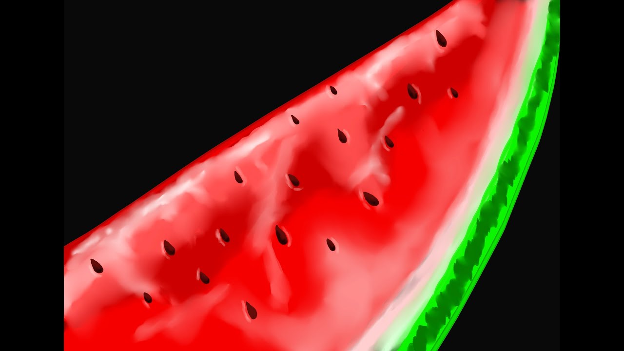 Watermelon painting | Digital Paint | DG Color Lab - YouTube