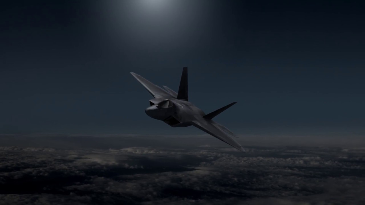 F-22 Raptor night/shot - YouTube