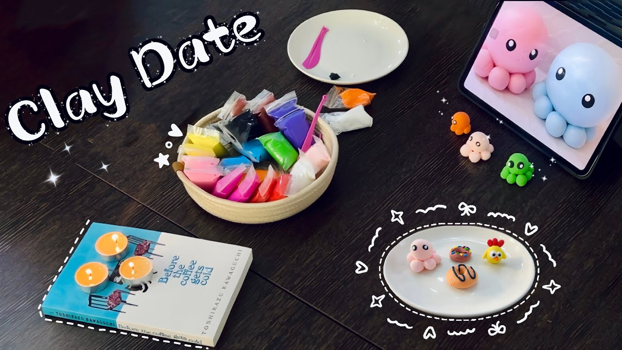 Clay Date with My Siblings 💕 | Cute Pinterest Clay Ideas 🎨🍩🐥 - YouTube