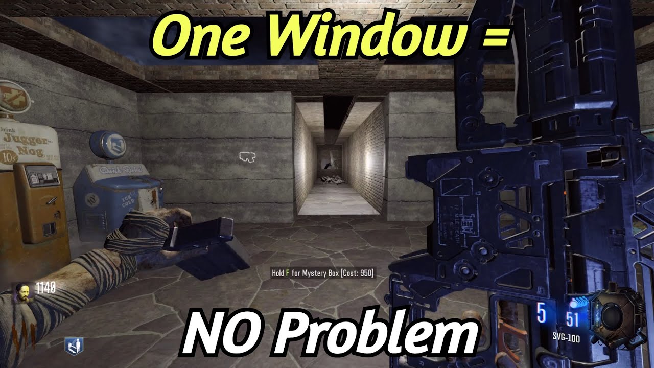 ONE WINDOW CHALLENGE on BO3 ZOMBIES.. - YouTube