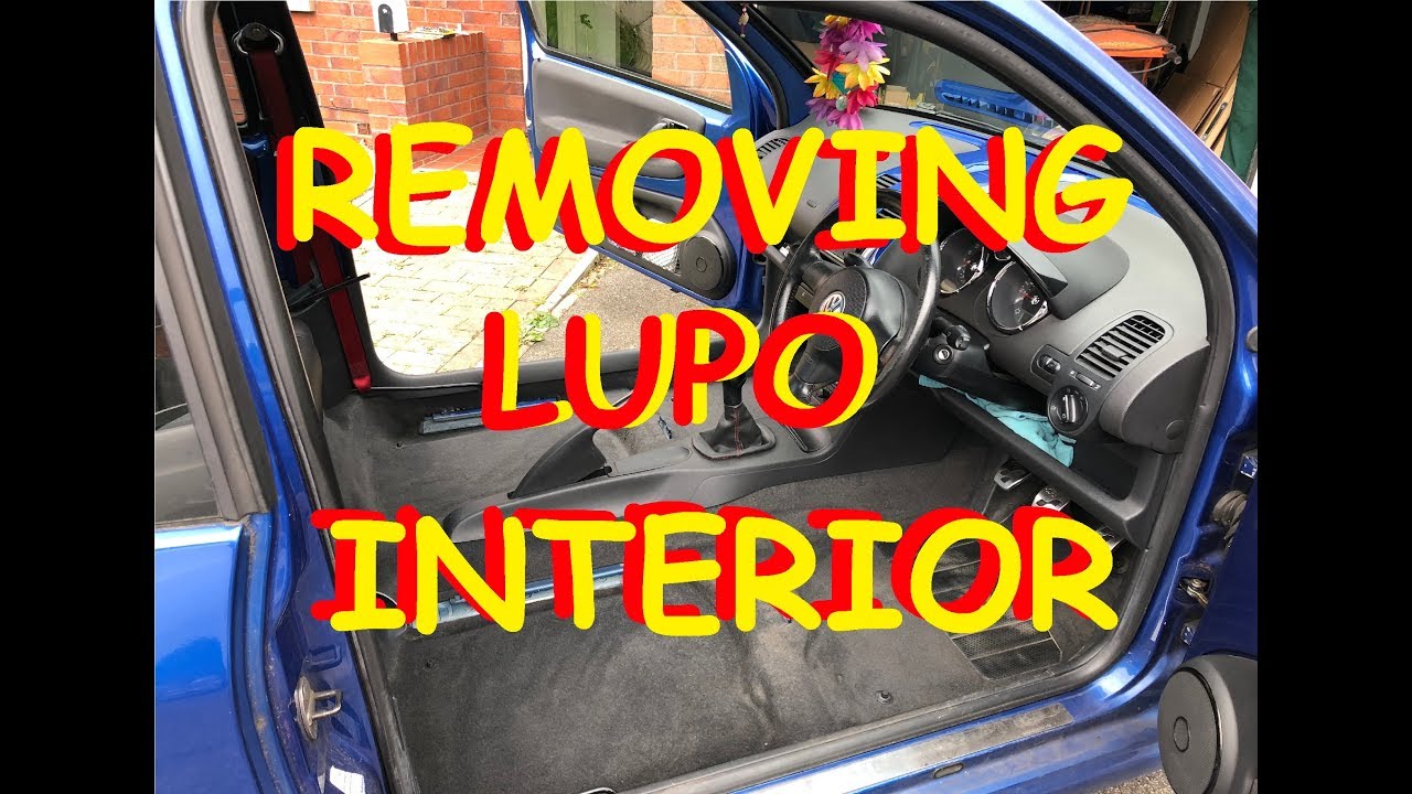 How To Remove interior Seats From a VW Lupo + My New Seats Installed ...