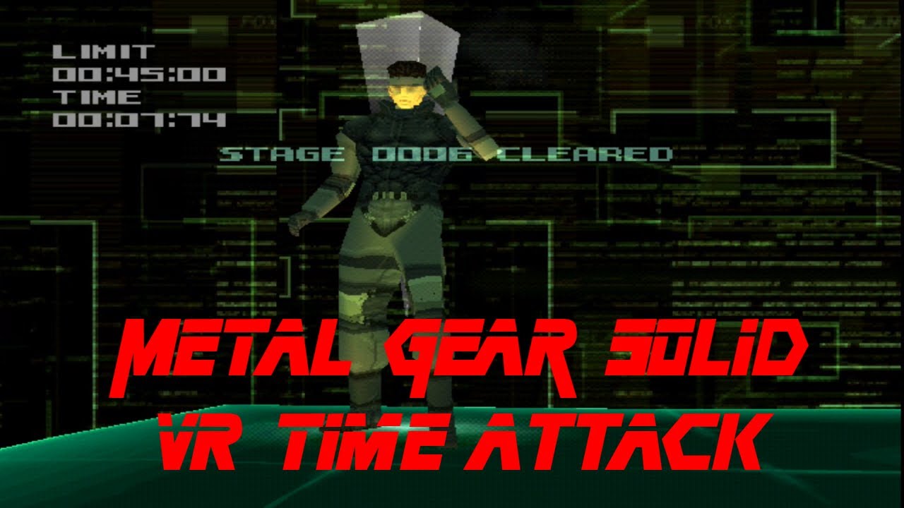 Metal Gear Solid PS1 VR Missions Time Attack mode - YouTube