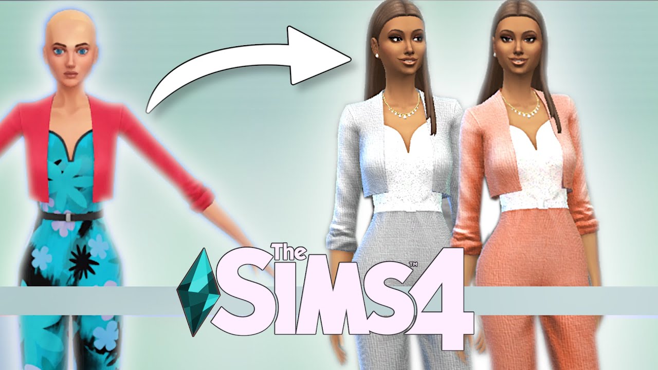 How to Make CC in The Sims 4 | Simple Custom Content Tutorial: Fabric ...
