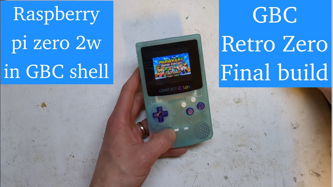 GBC Retro Zero final build - Raspberry pi zero w2 in a GBC shell - YouTube
