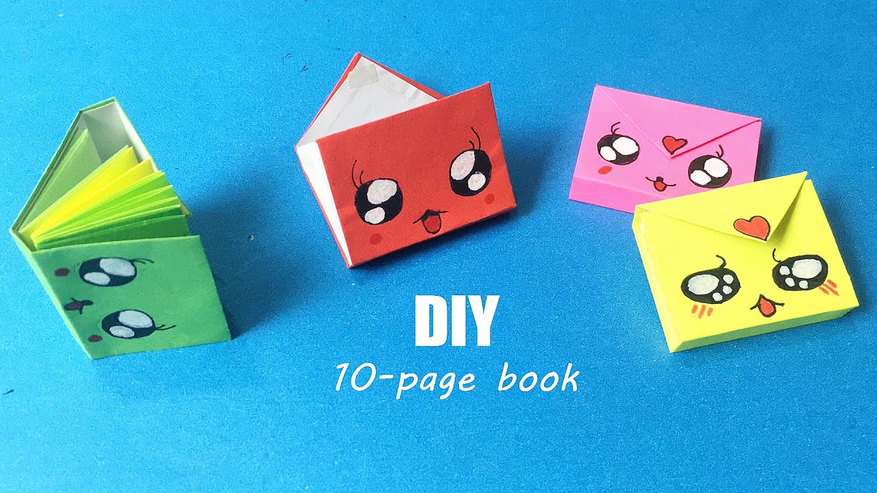 DIY MINI NOTEBOOKS ONE SHEET OF PAPER | DIY Back to School | Easy ...