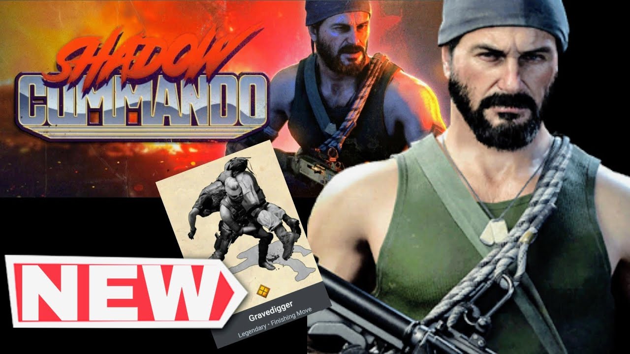 Shadow Commando Bundle Showcase Cold War Gravedigger Finisher Warzone ...