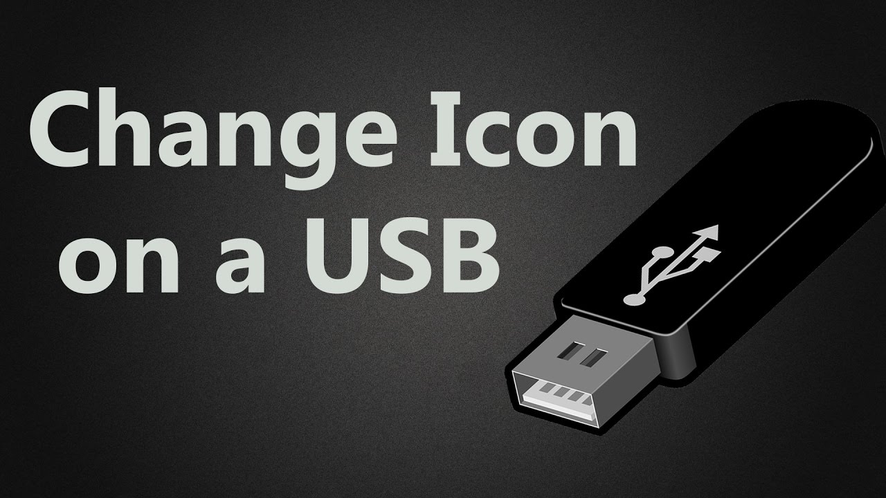 How to: set custom icons for USB's - YouTube