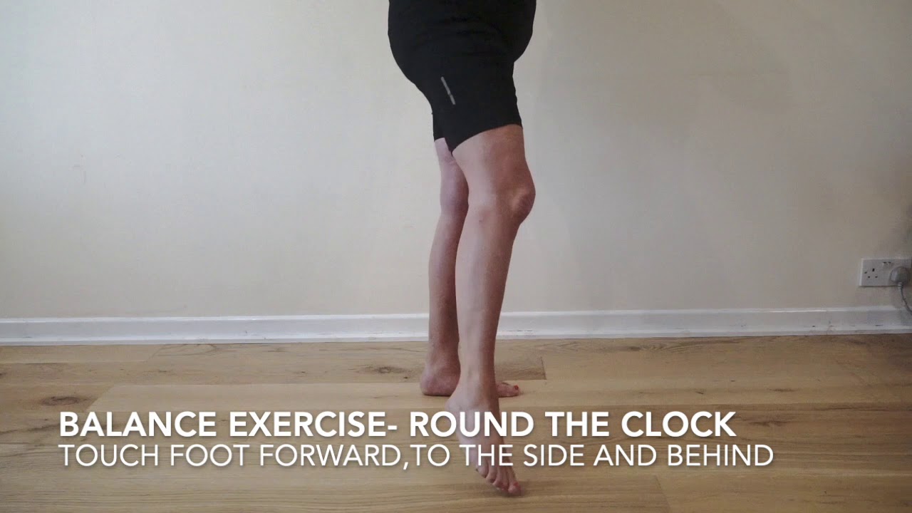 Balance Exercise- Round the clock - YouTube