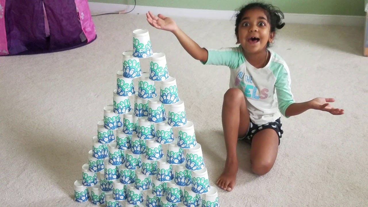 Biggest cup stack - YouTube