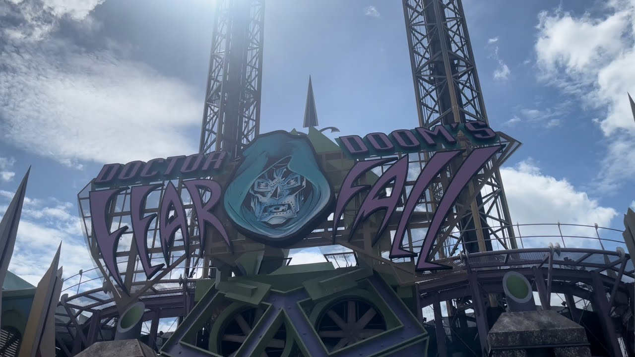 Doctor Doom’s Fearfall Off-Ride Footage + Queue | Universal Islands of ...