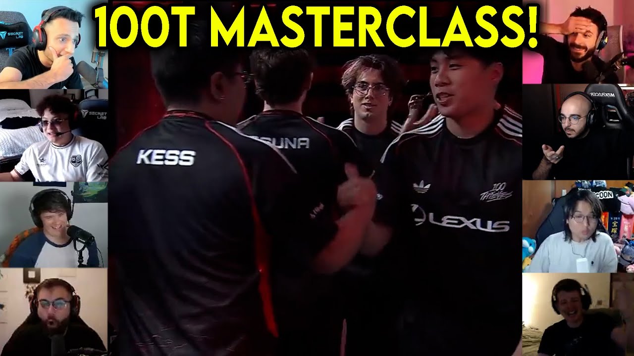 Valorant Streamers Reacts To 100T Dominant Win Against KRU In VCT - YouTube