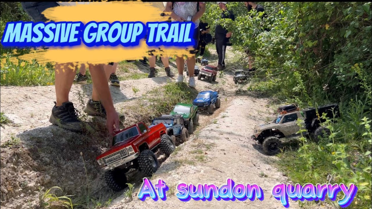 MASSIVE GROUP TRAIL at SUNDON QUARRY 👀 - YouTube