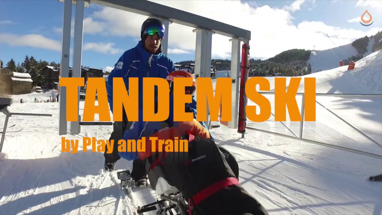 Tandem ski con Play and Train - YouTube