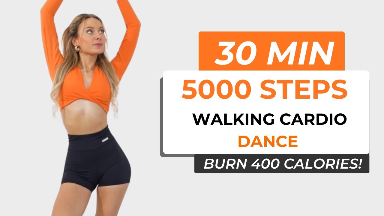 5000 STEPS IN 30 MIN - Walking Cardio Dance Workout to Burn Fat, Mood ...