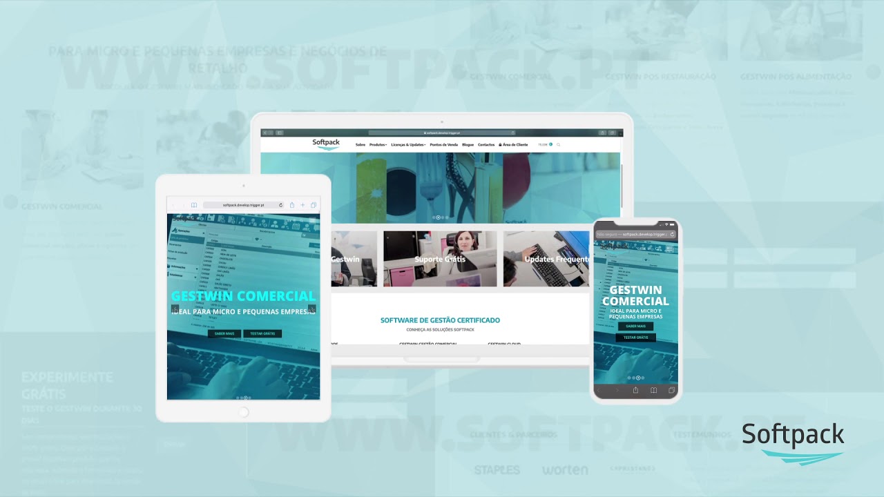 Novo site Softpack - YouTube