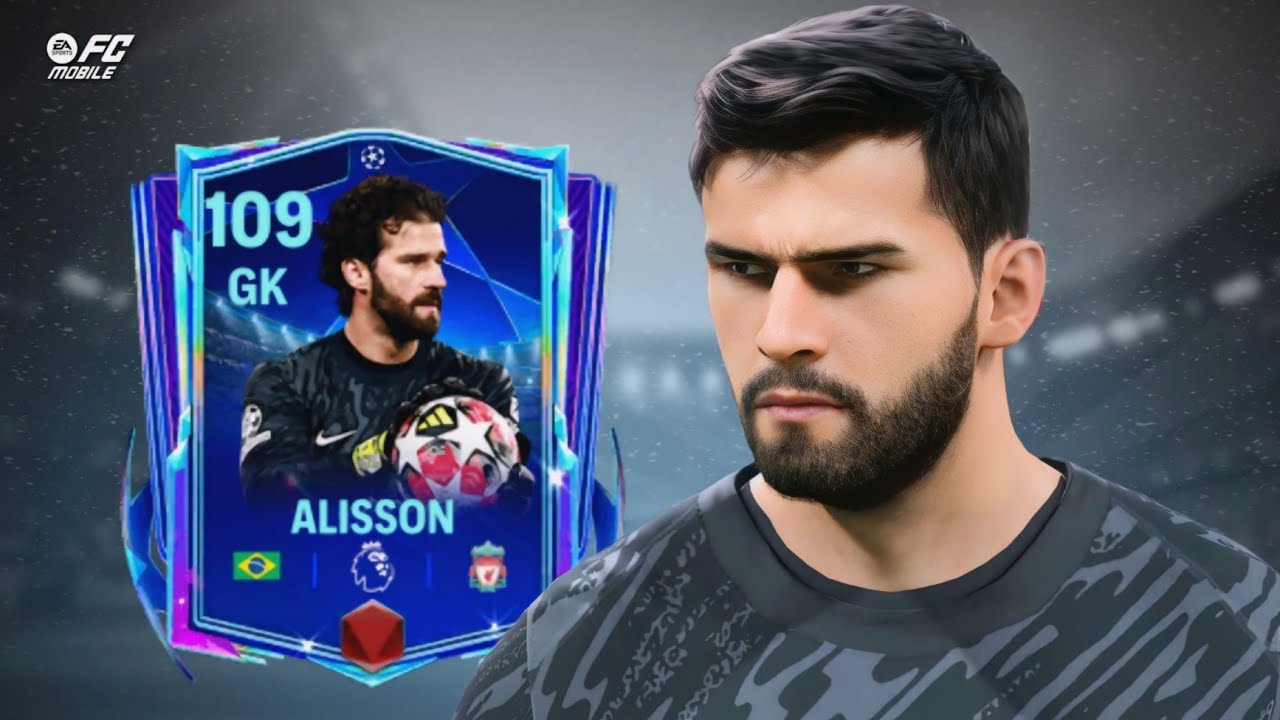 105 OVR ALISSON REVIEW FC MOBILE 🤯 UCL ALISSON FC MOBILE || LION - YouTube