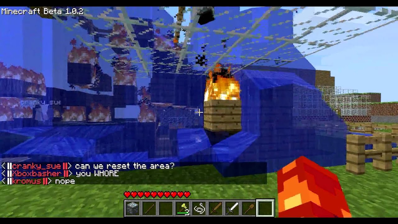 Minecraft: Ring of Fire (Don't play with matches)! - YouTube
