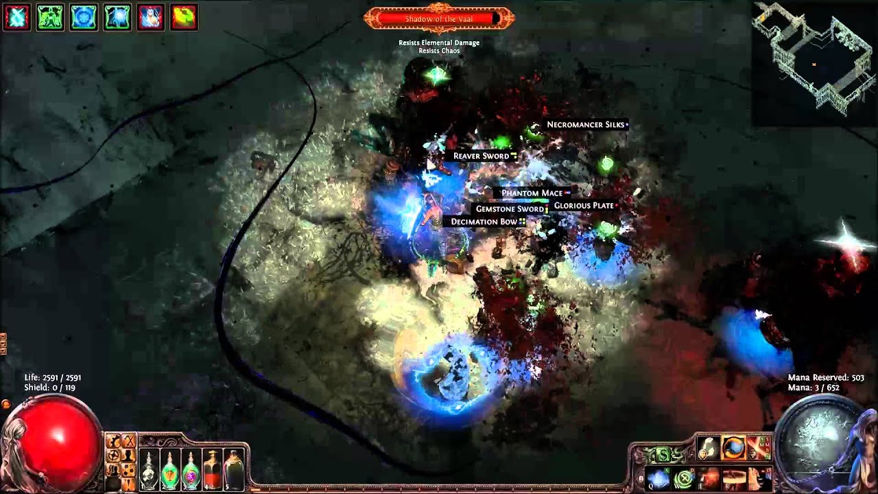 POE: Level 74 Maze Map 2x Vaal - YouTube