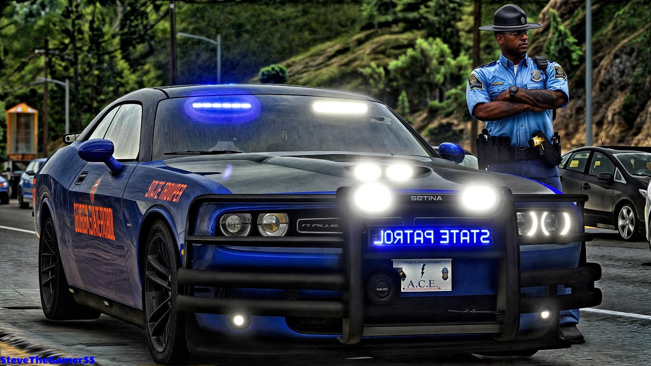 Playing GTA 5 As A POLICE OFFICER Highway Patrol|| GSP|| GTA 5 Mod| 4K ...