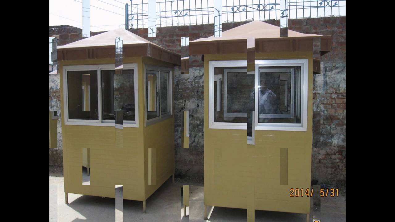 Fiberglass Security Guard Cabin - YouTube