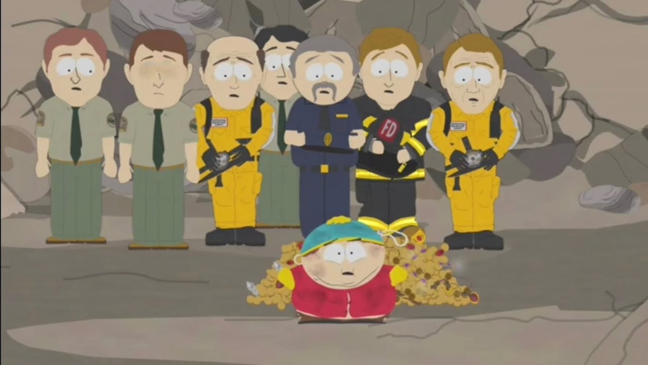 Cartman realized he found fake treasure - YouTube