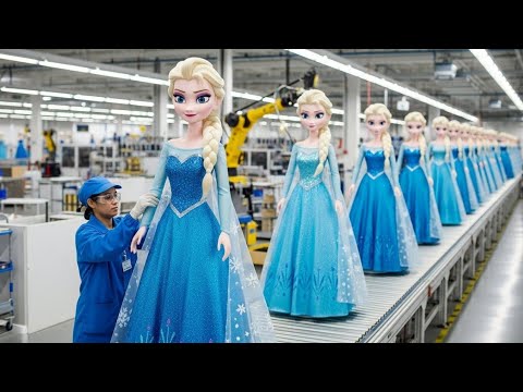 Inside Elsa Princess Doll Factory in China: From Plastic Pellets to Ice ...