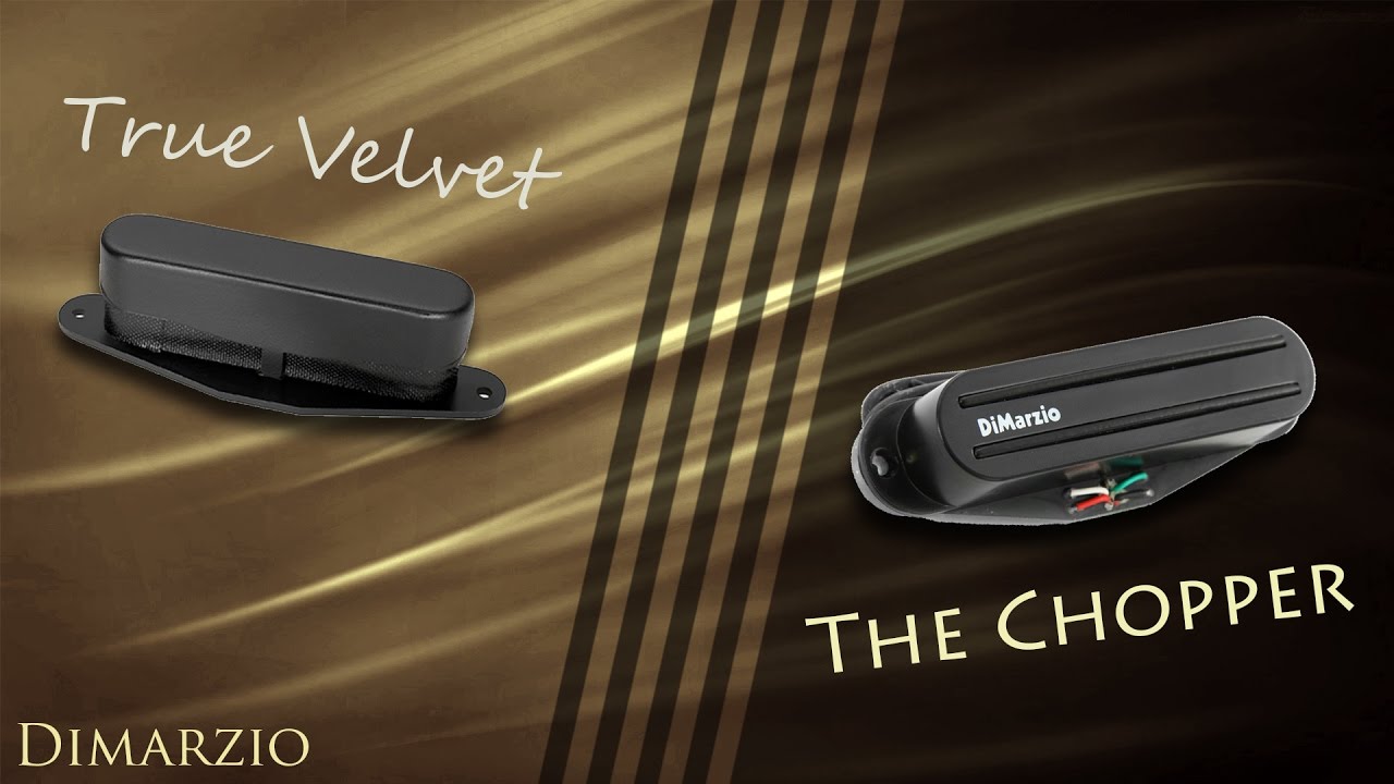 Dimarzio The Chopper Vs. True Velvet T (Pickup Comparison) - YouTube