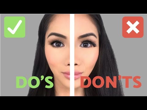 FAKE EYELASHES DO'S AND DON'TS FOR BEGINNERS | EASY TIPS