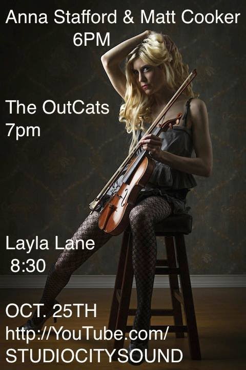 Anna Stafford, The Outcats, & Layla Lane LIVE @ STUDIO CITY SOUND - YouTube