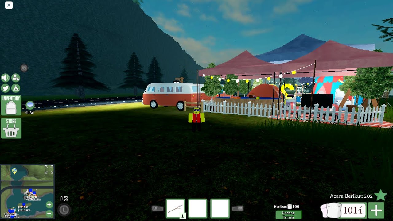 camping di gunung | Roblox backpacking - YouTube