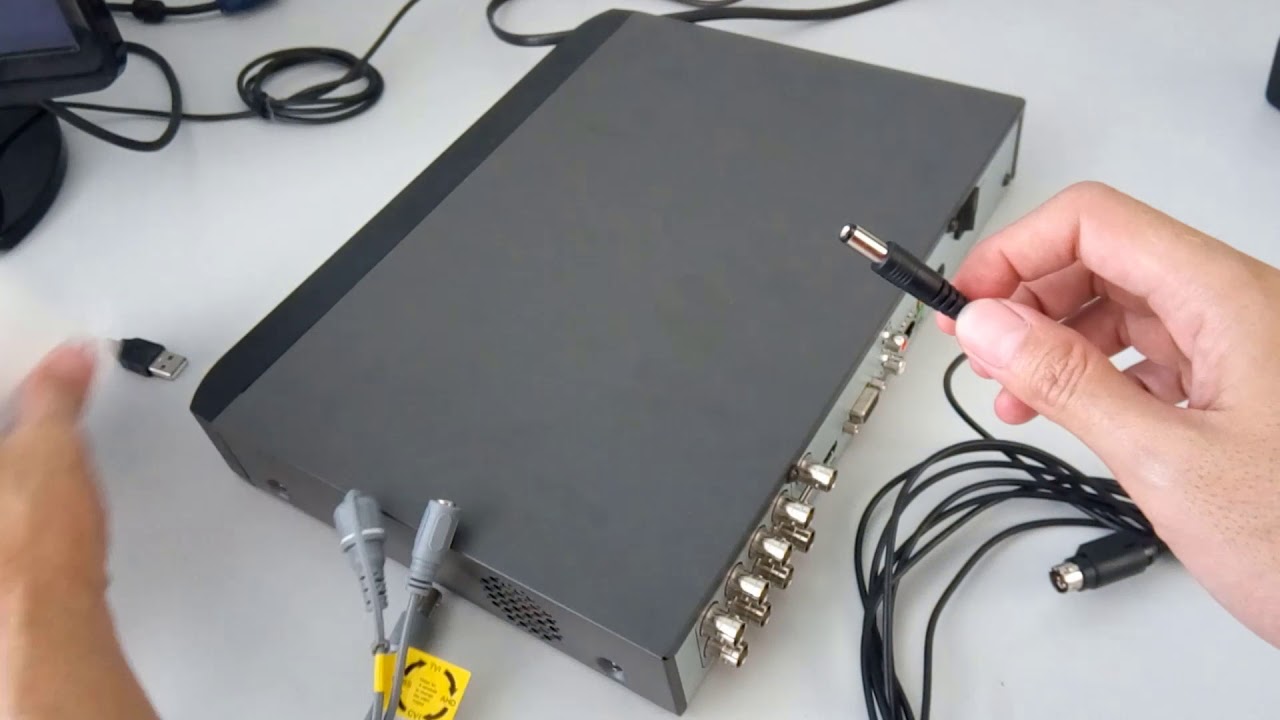DVR CCTV Basic Setup - YouTube