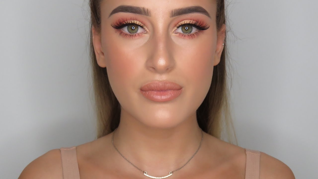 Spring Glam Makeup Tutorial | Caitlin Scales - YouTube