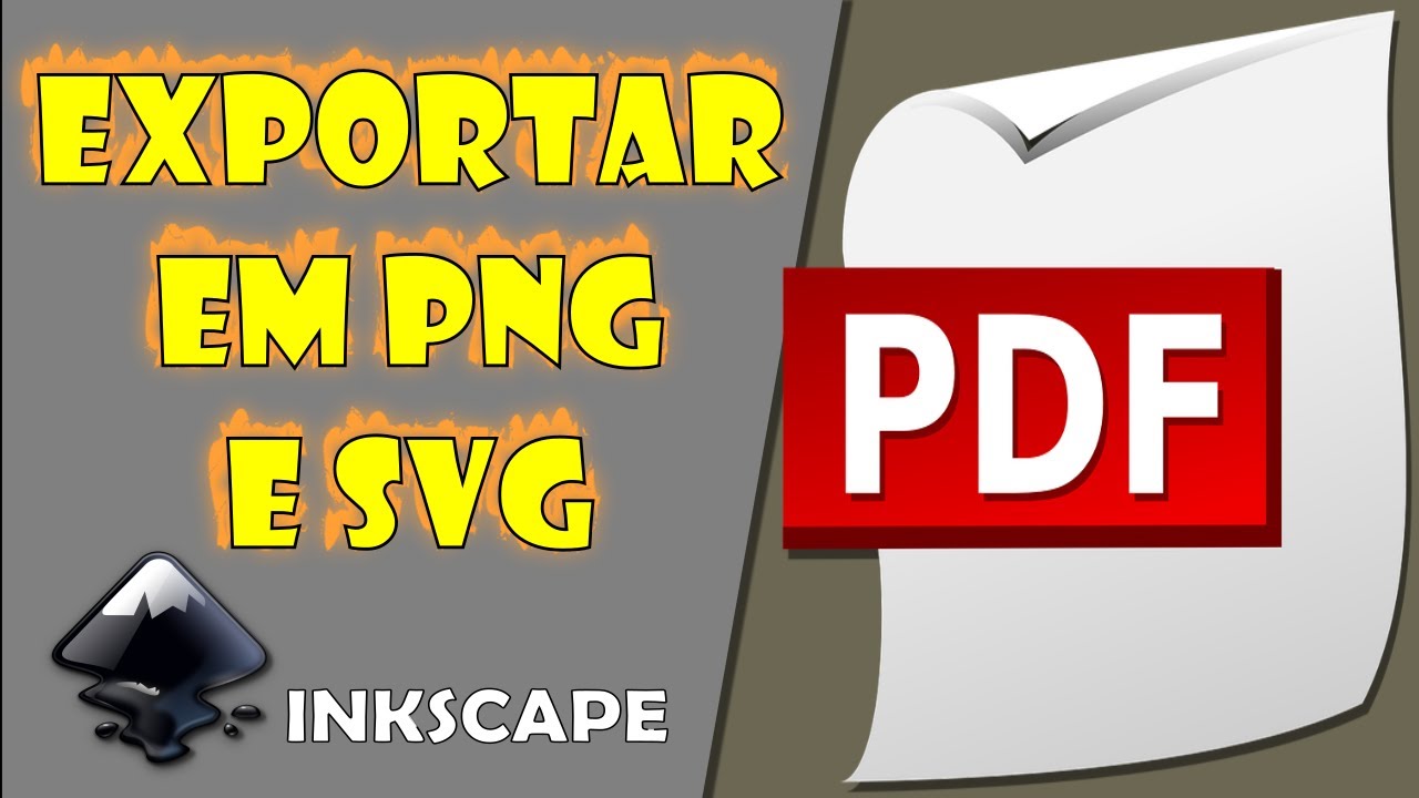 Como Exportar em PDF e SVG no Inkscape - YouTube