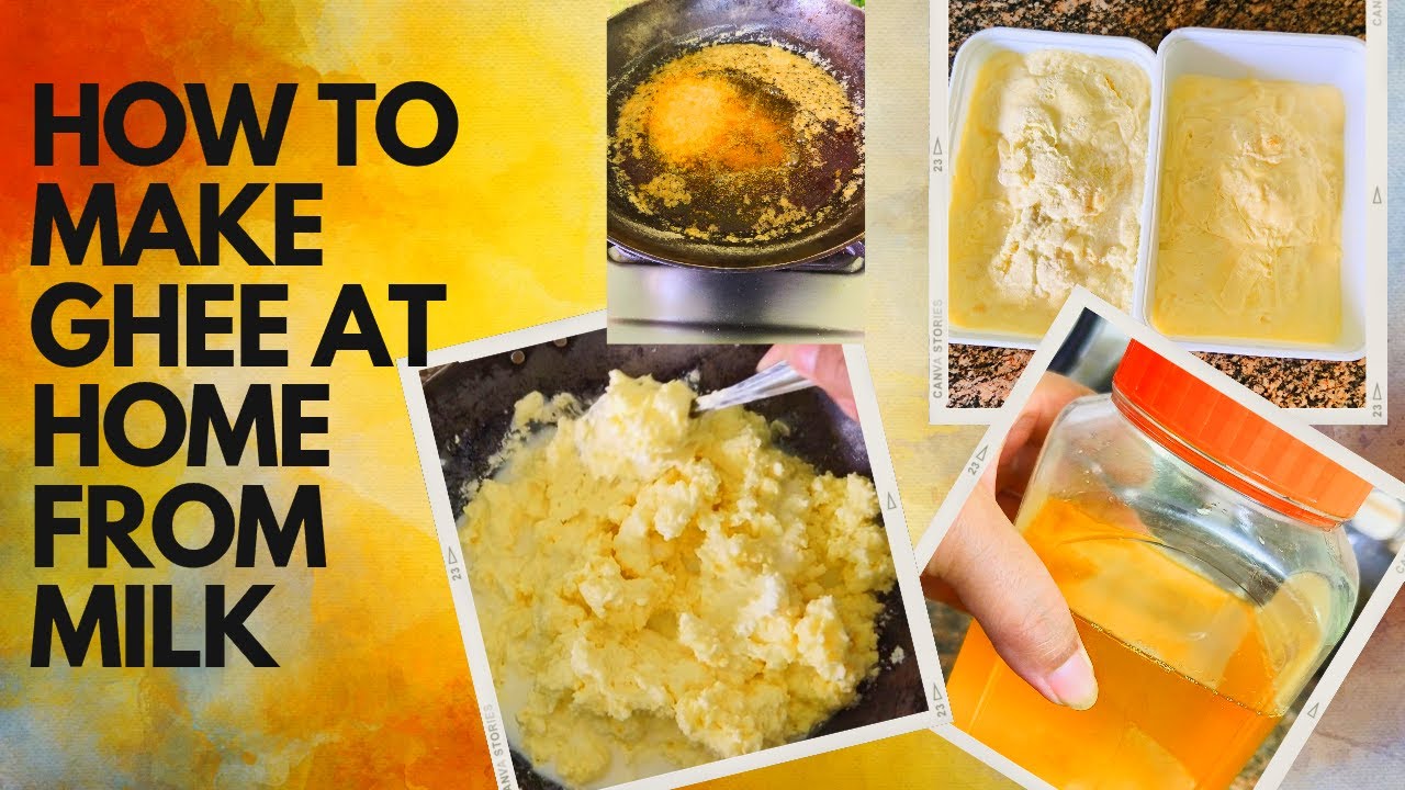 How to make pure ghee at home from milk #pureghee #gheerecipes # ...